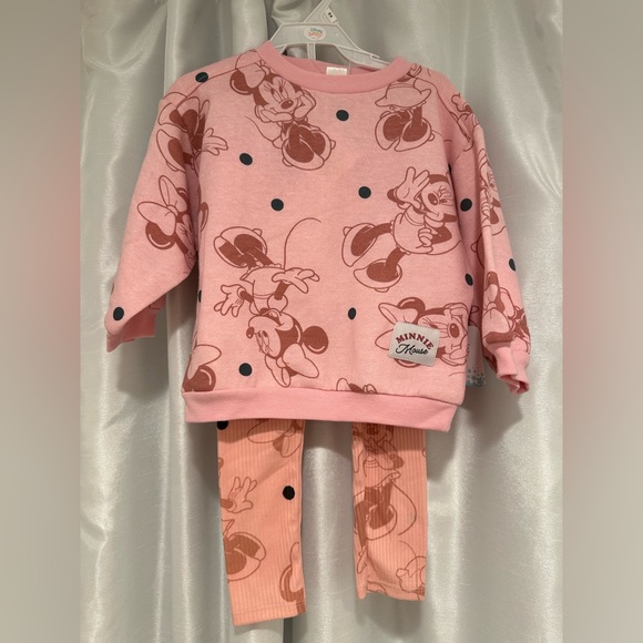 Disney | Matching Sets | Disney Baby Minnie Mouse 2 Piece Set Size 24 ...